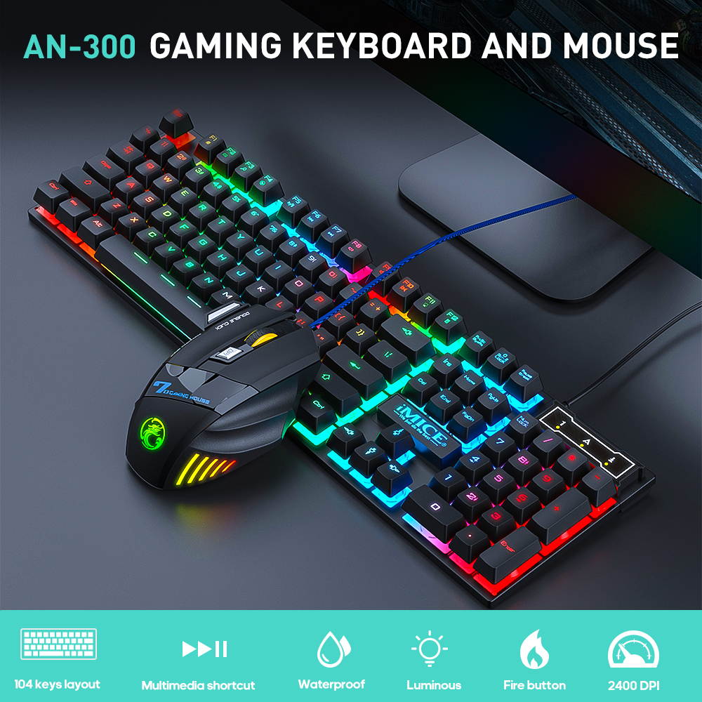 Kit Teclado y Mouse AN300 Imice - J.M.V